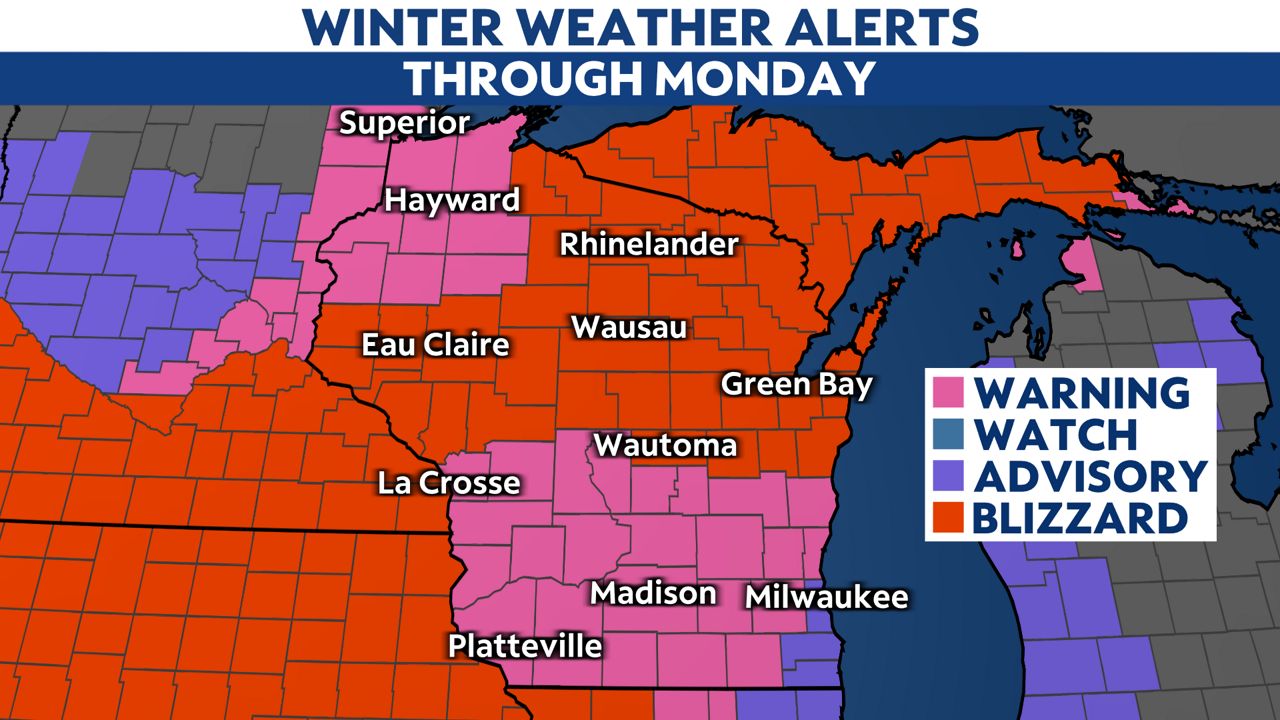 Major winter storm unfolding across Wisconsin