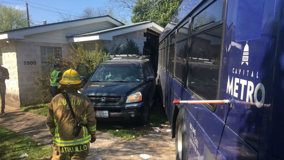 Capital Metro Releases Video of Bus Crashing into Home