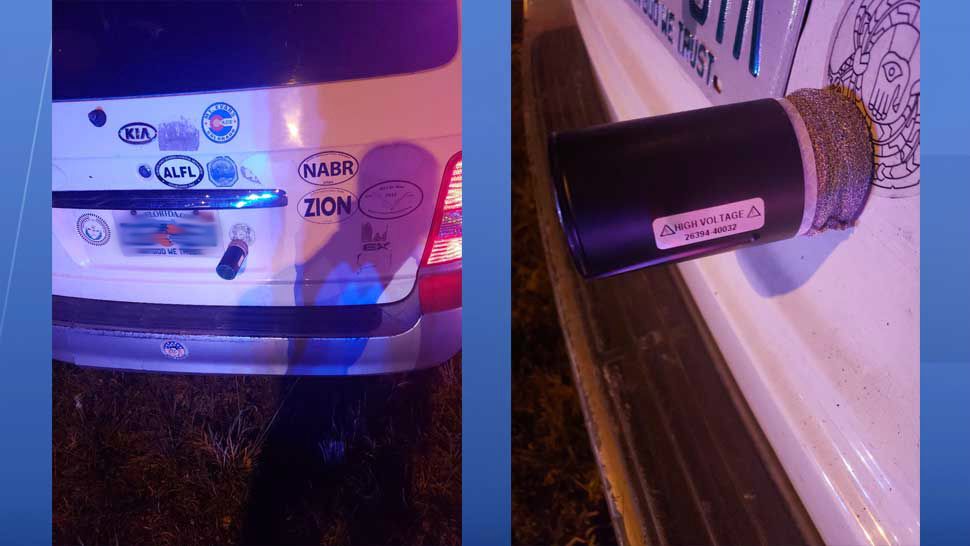 dash cam video fhp trooper starchase device