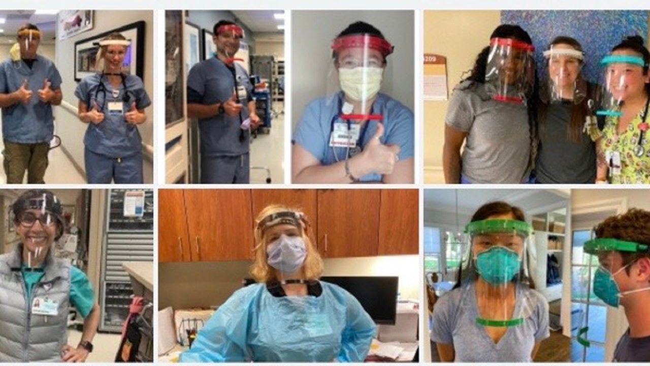 Groups Come Together to Make Face Shields for Healthcare Workers