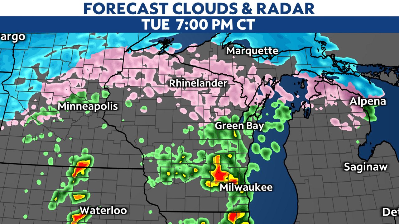 Severe thunderstorms will rumble through the state Tuesday
