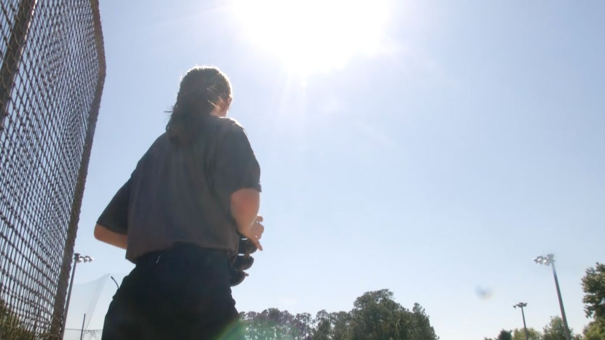 Brianna Letterio breaking ground with Lake Mary baseball