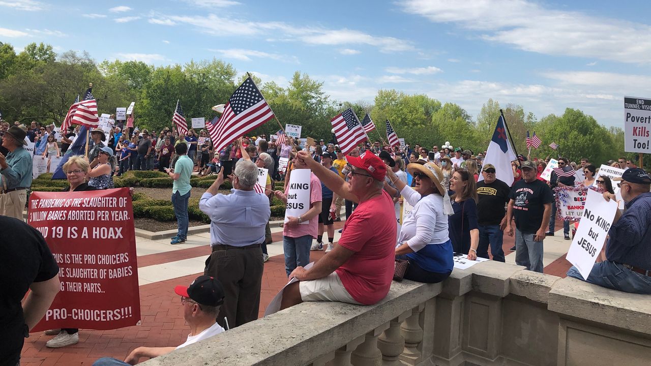 Hundreds Protest at Kentucky State Capitol for Freedom Rally