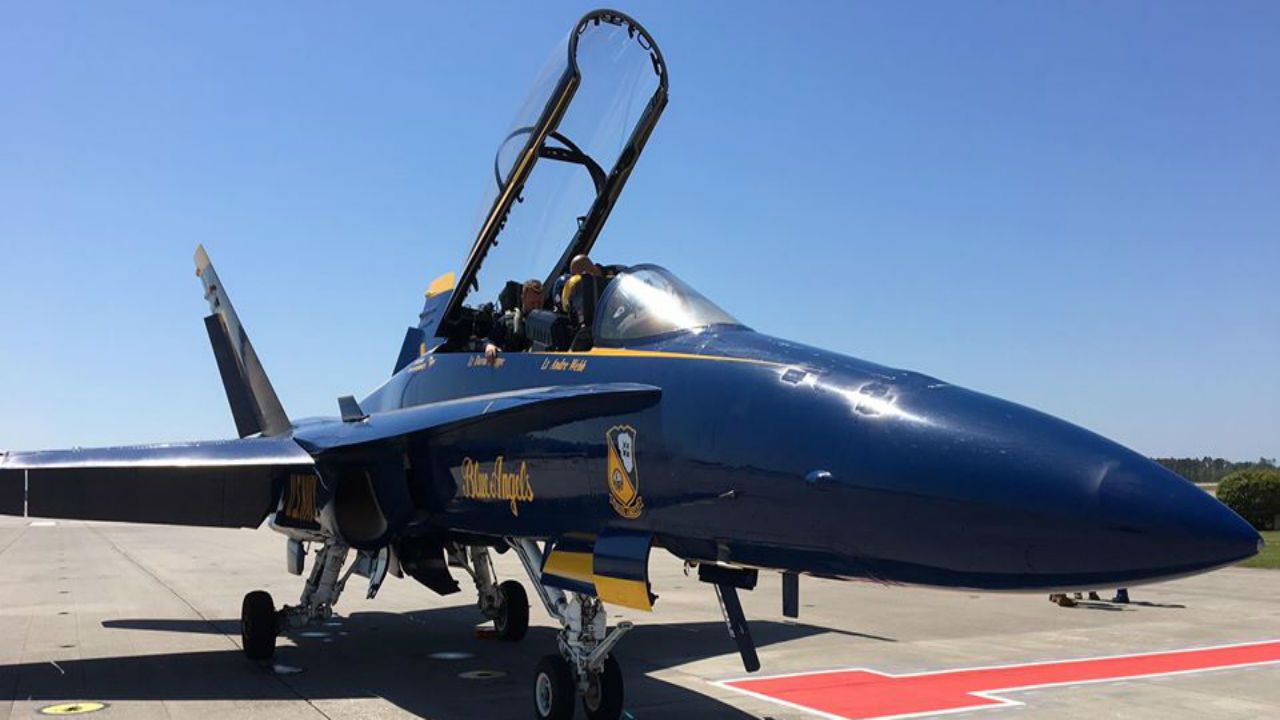Blue Angels give civilians the chance to fly in fighter jet