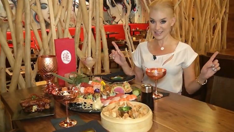 chefs kitchen lotus asia house ginger lobster spinach artichoke ...