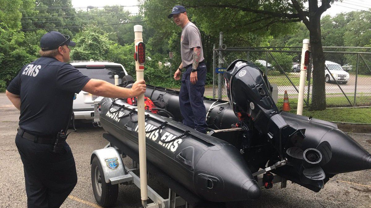 Austin-Travis County EMS Deploys Boats for Water Rescues