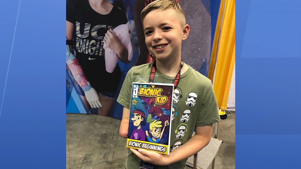 10-Year-Old Superhero Creates Comic Called “Bionic Kid”