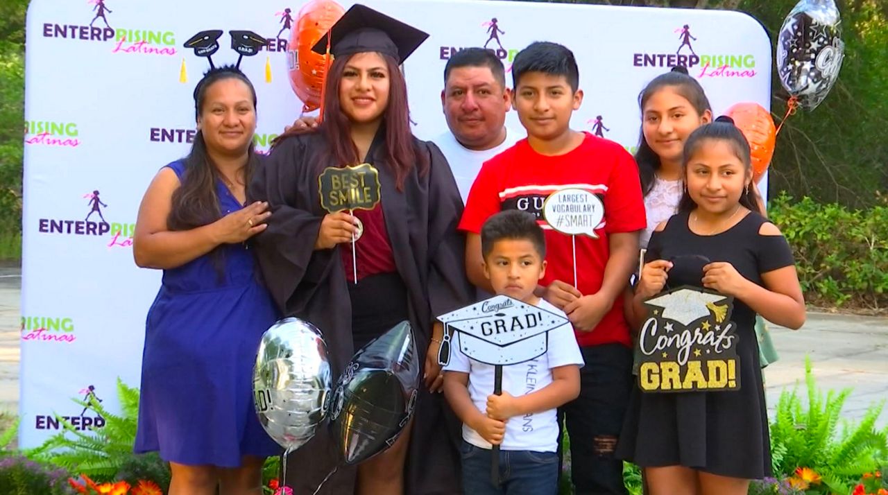 Drive-Through Graduation Celebration for 25 Migrant Students