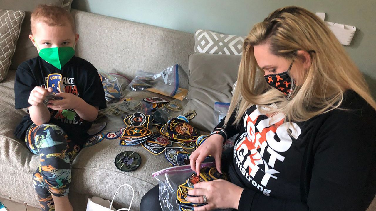 Local boy fights leukemia with worldly support from police