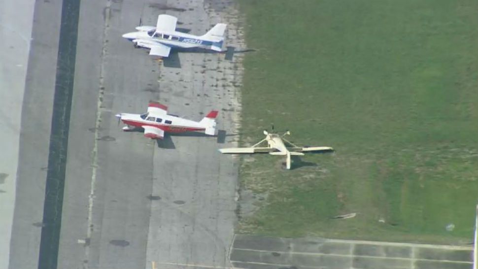 At least 3 aircraft overturned at Space Coast airport