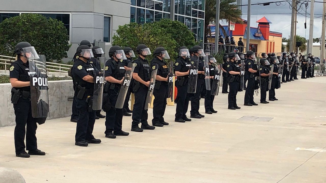 Orlando Police Explain Use of CS Gas on Protesters