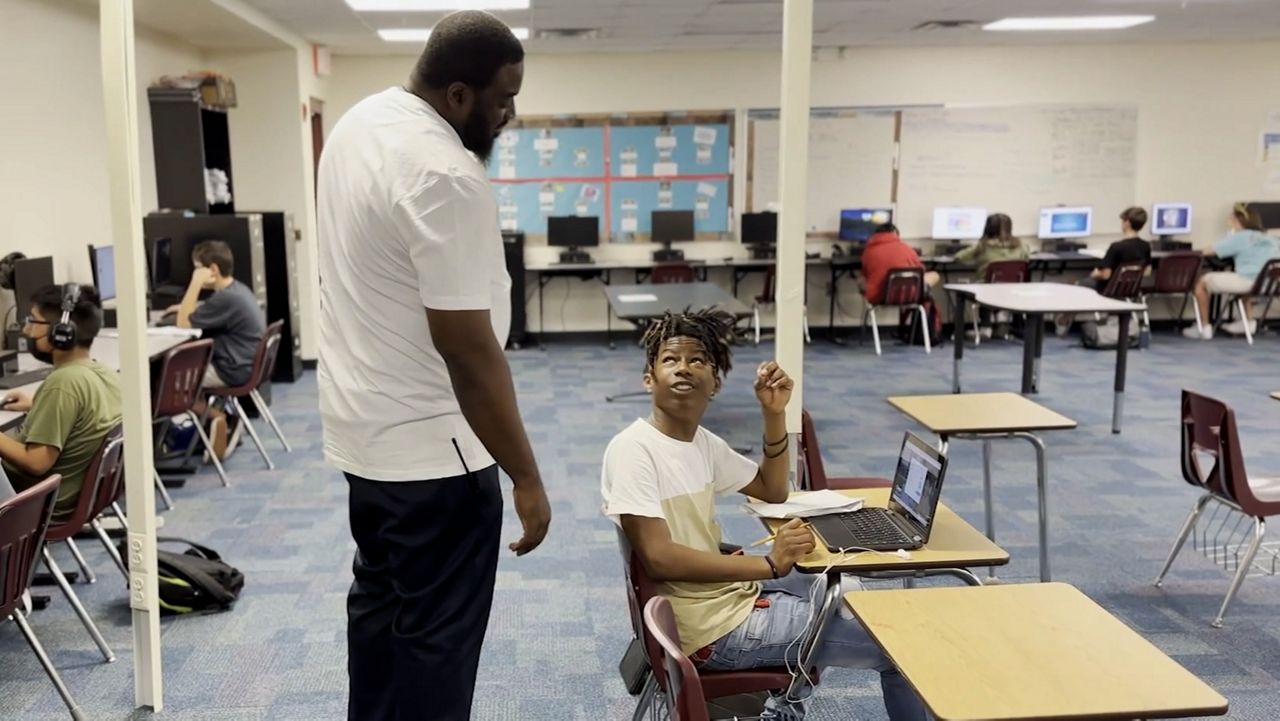Largo Middle School monitor Phillip Hawkins