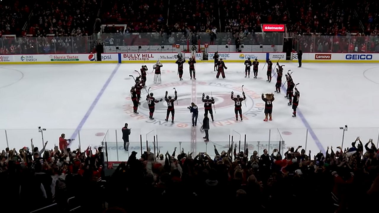 Canes Win NHL Fan Award for Best Win Celebration