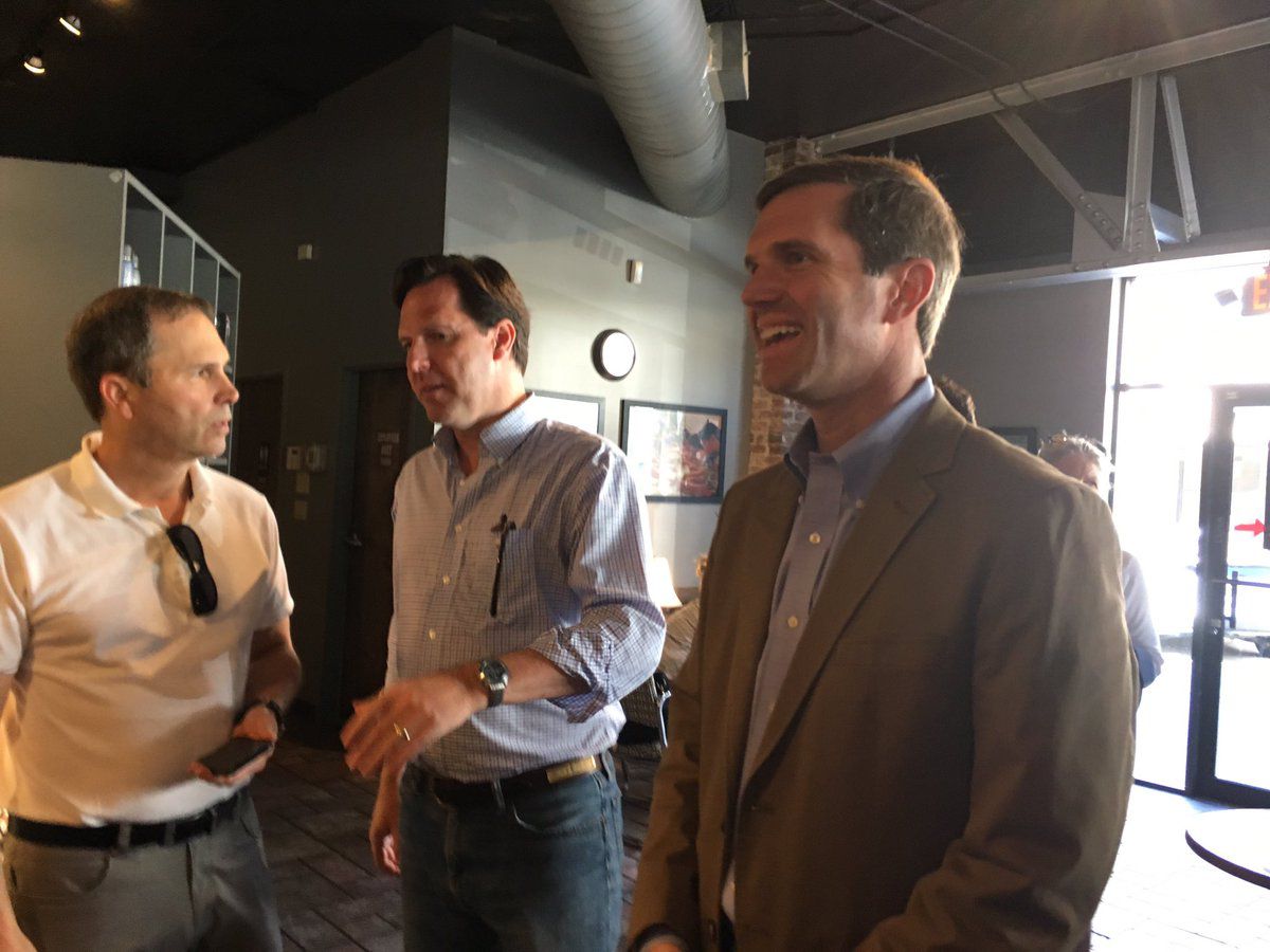 Andy Beshear Campaigns With Adam Edelen