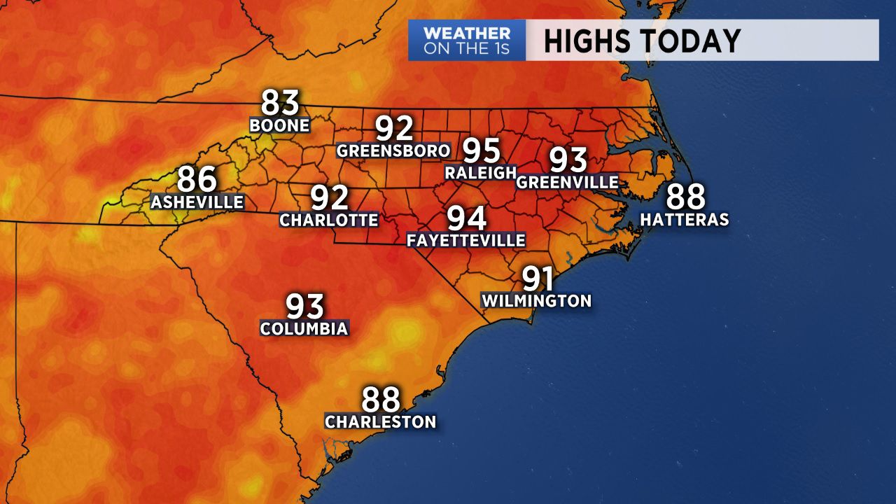 Hot weekend unfolding