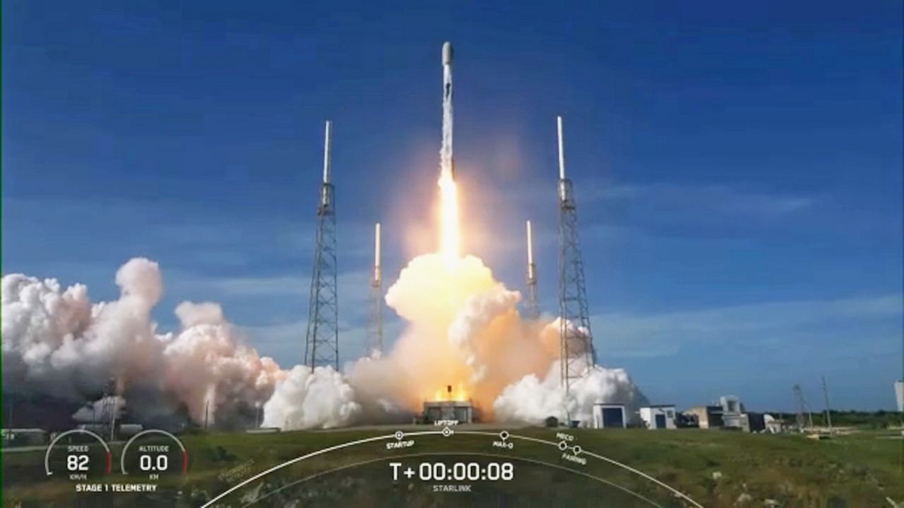 Spacexs Falcon 9 Rocket Launches 53 Starlink Satellites