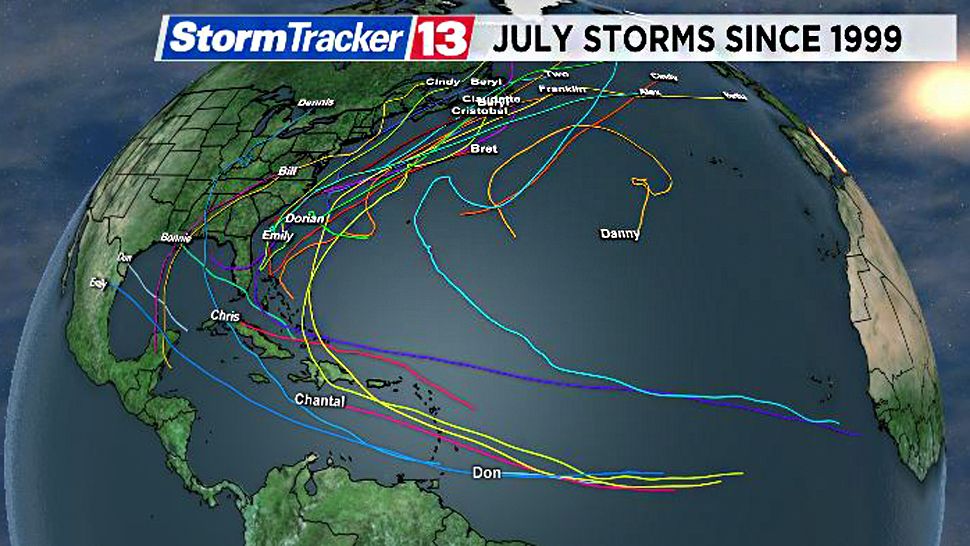 Weather Blog July Has History of Tropical Developments