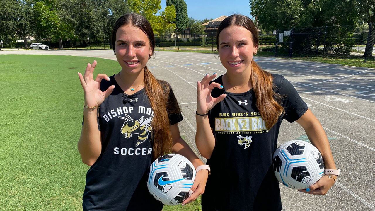 The Miller twins are multisport stars for Bishop Moore