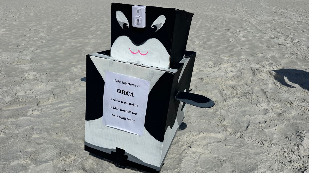 Hillsborough students create trash collecting robot