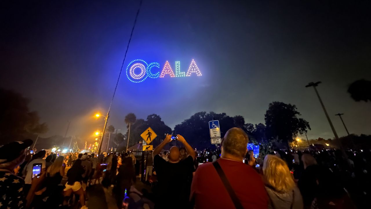 Ocala hosts inaugural drone show for 4th of July event