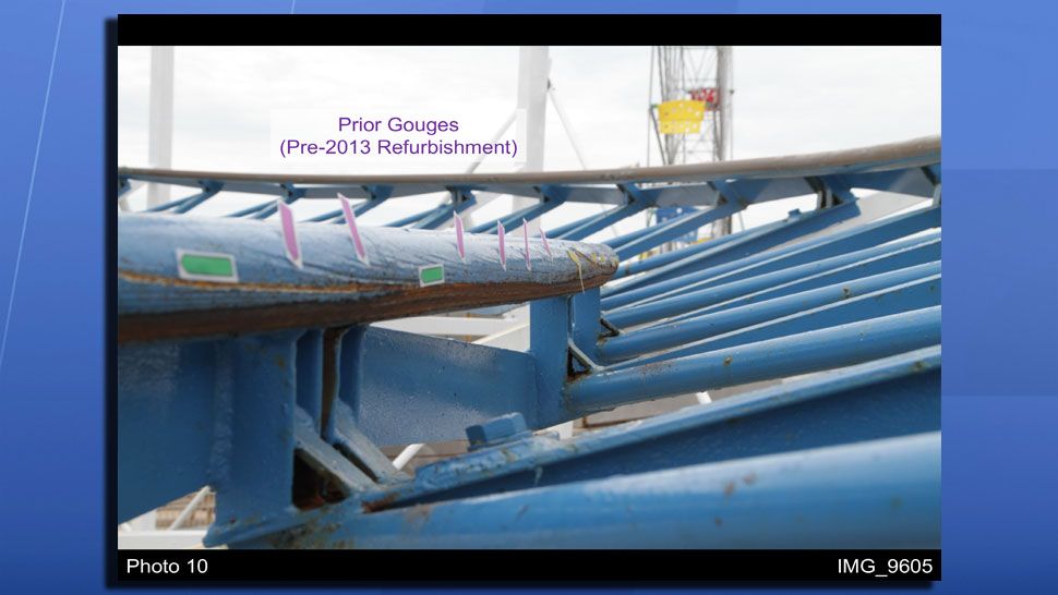 'Excessive speed' caused roller coaster derailment