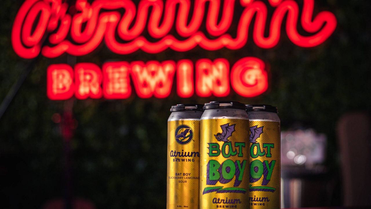 Atrium Brewing's throwback-themed "Bat Boy" brew