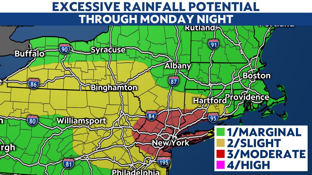 Early-week rain and storms bring the risk of flash flooding