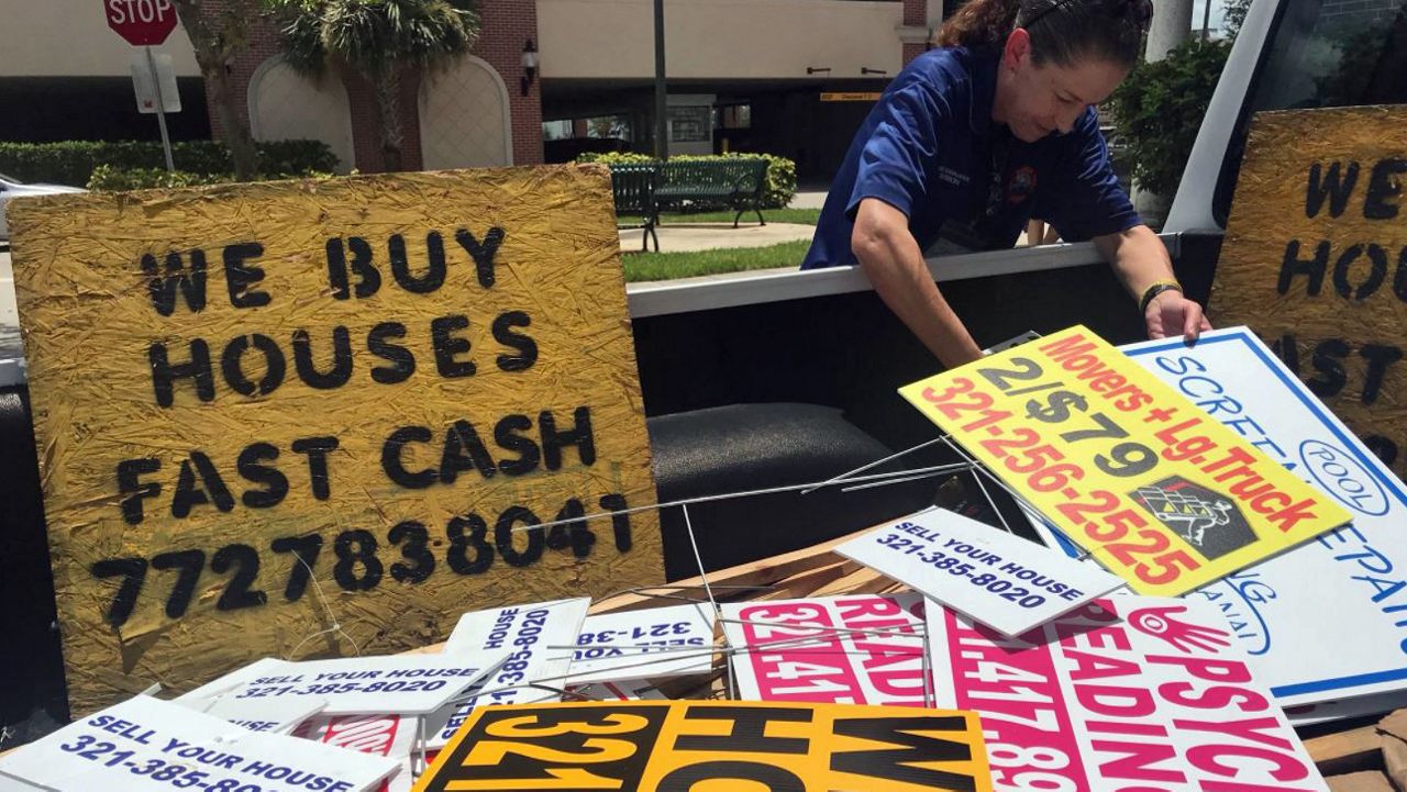 Code enforcement cracks down on ‘snipe signs’ in Melbourne