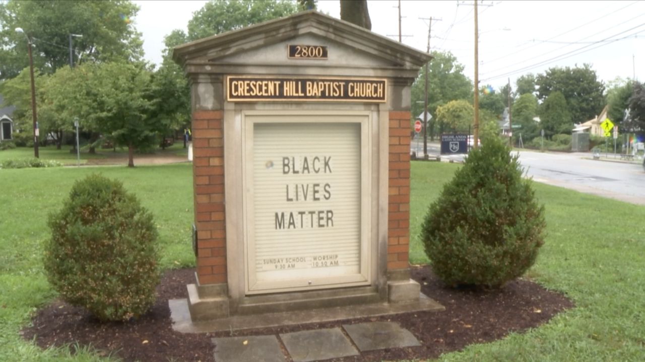 Black Lives Matter Church Sign