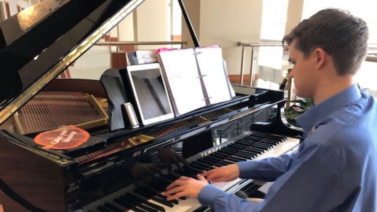 Everyday Hero Teen Pianist Performs Weekly at Atrium Health