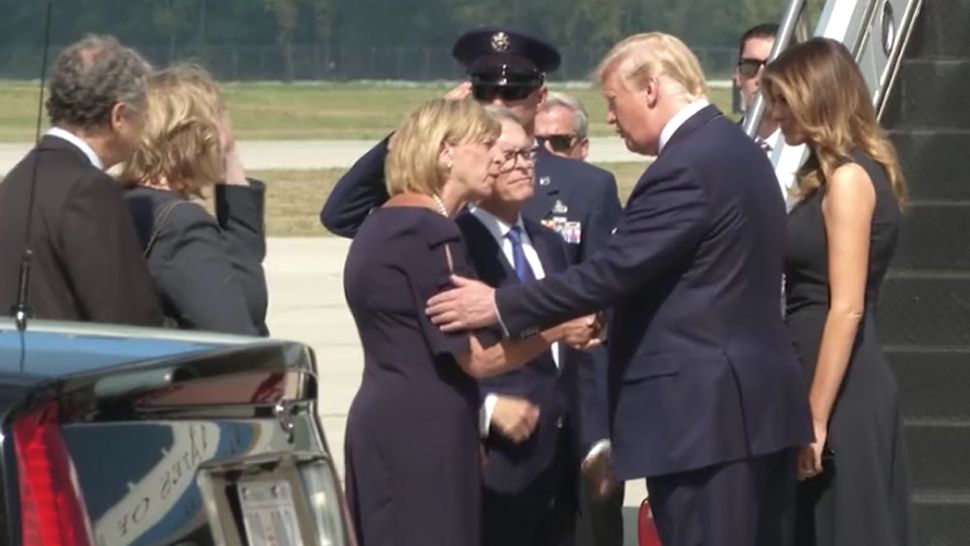 Trump Visits Dayton Following Mass Shooting