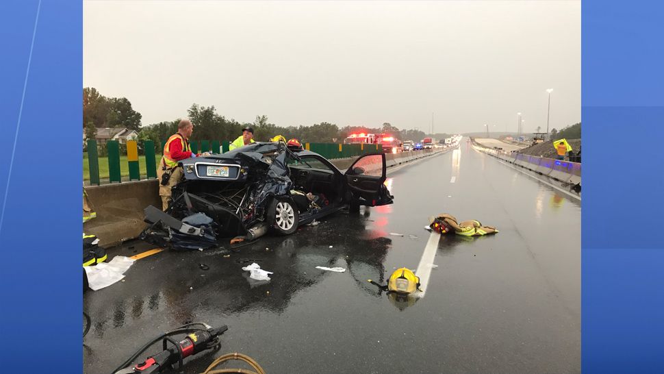 FHP: Car causes chain of crashes on I-75 after spinning out