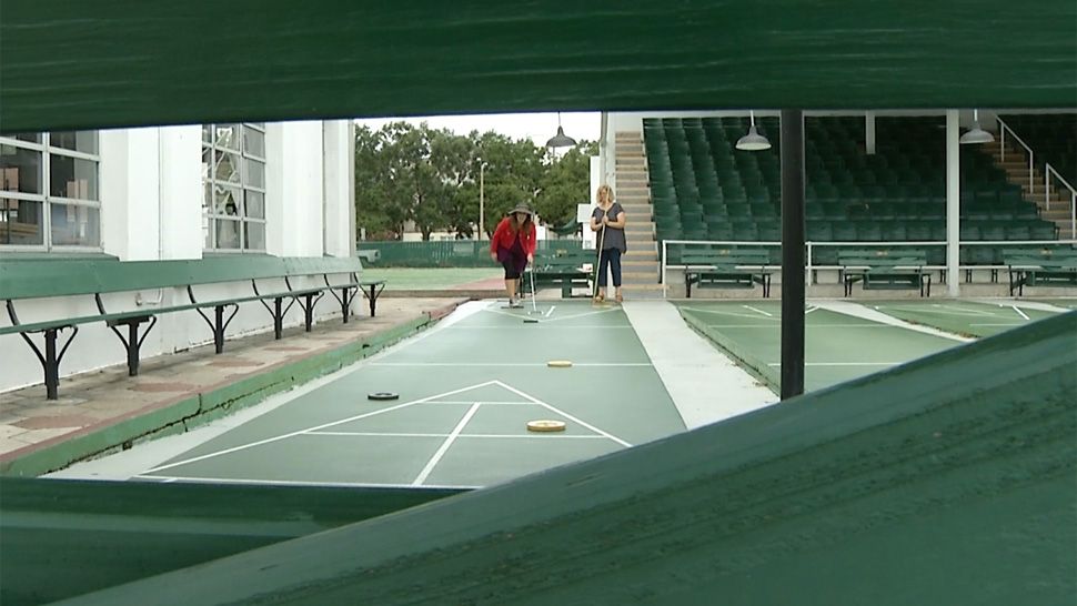 Friday night free shuffleboard at St. Pete Shuffleboard Club