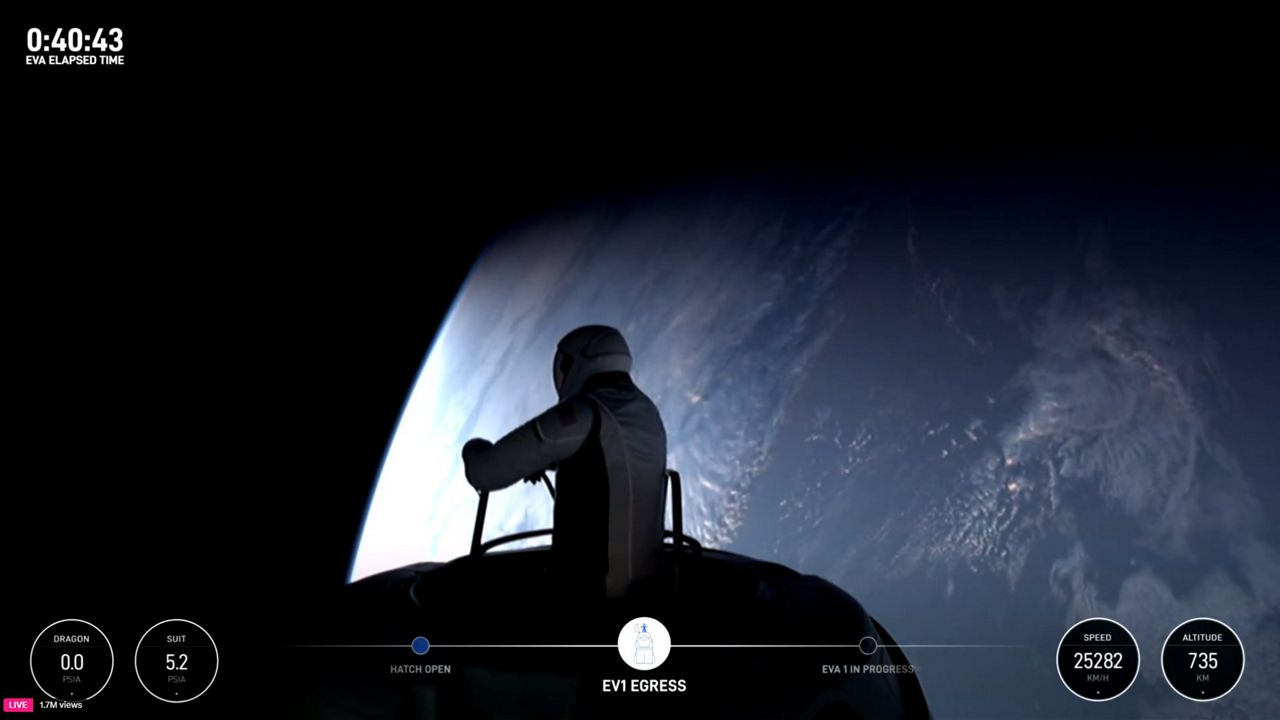 Polaris Dawn make history in first commercial spacewalk