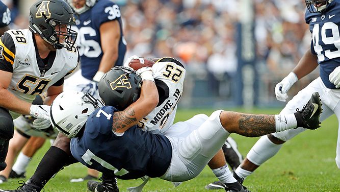 Penn State beats Appalachian State 45-38 in OT