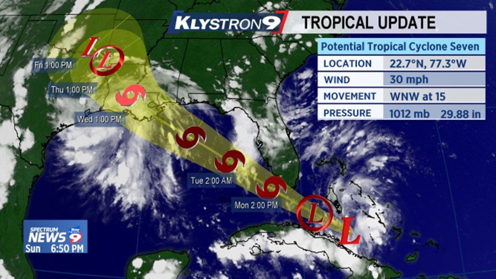 Potential Tropical Cyclone 7 forms in Bahamas