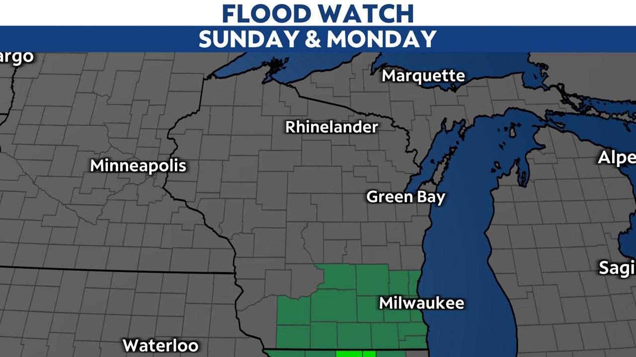 Heavy rain may lead to localized flooding through Monday