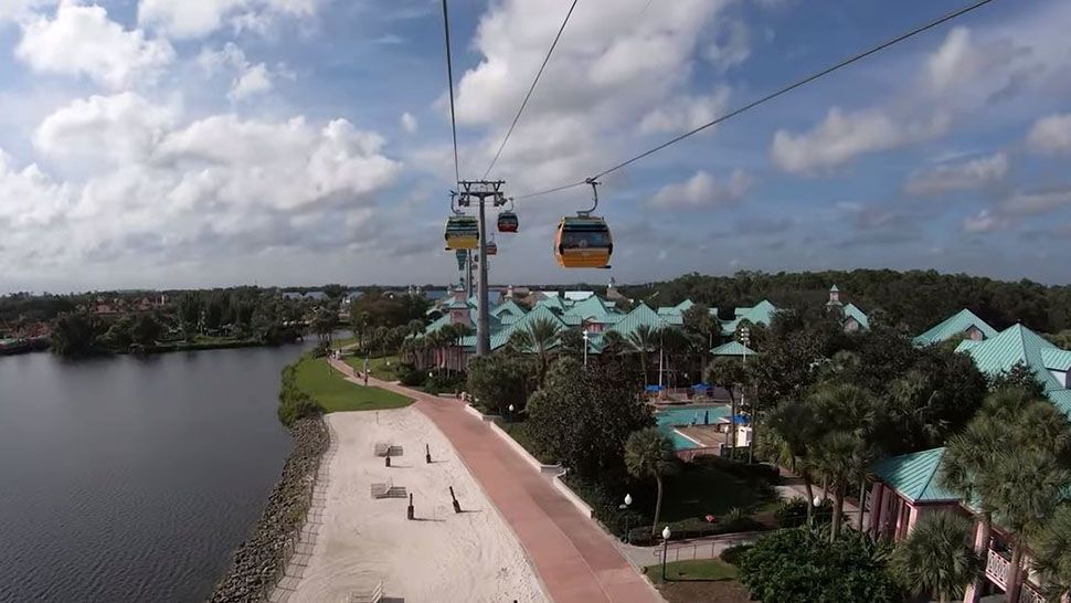 Disney Shares Views from Disney Skyliner Gondolas