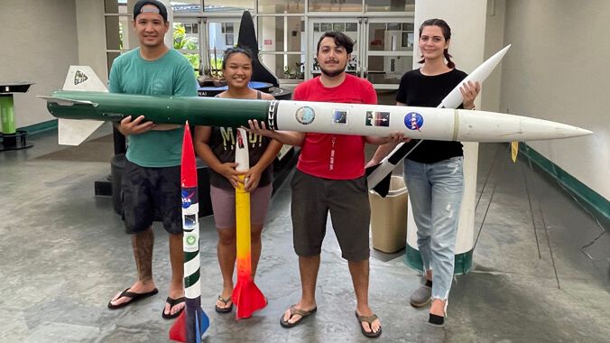 UH community college team launches rocket