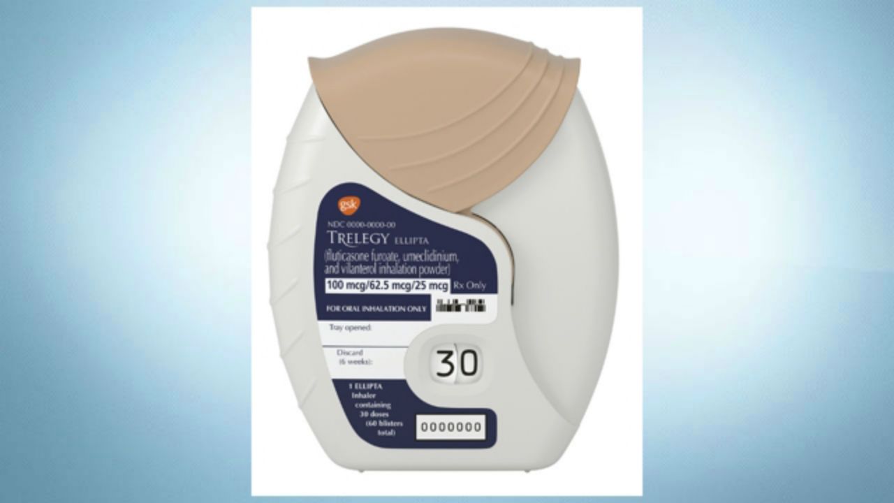 FDA OKs Glaxo's inhaler, first one to combine 3 medicines