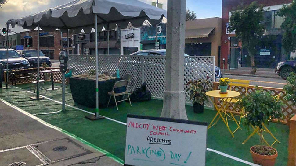Parking Day allows locals to turn parking spots into mini-parks