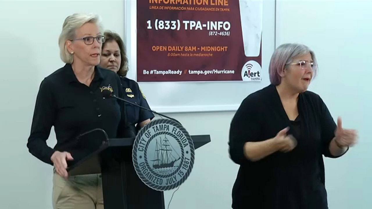 Tampa gives the latest on Tampa's response to Hurricane Ian
