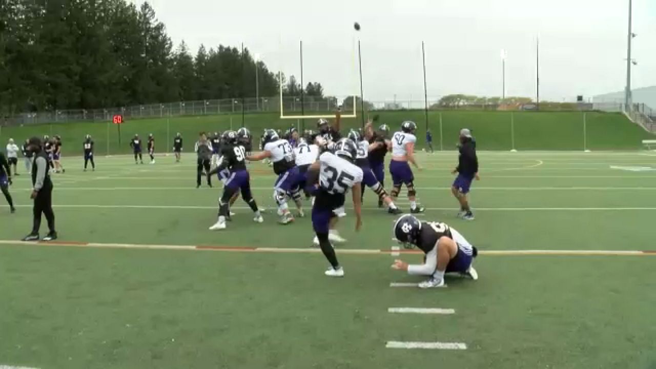 Kicker Derek Ng making history for Holy Cross football team