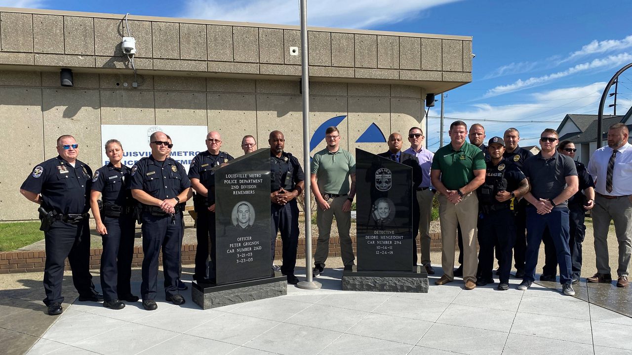 LMPD unveils monuments honoring fallen officers LMPD unveils monuments honoring fallen officers