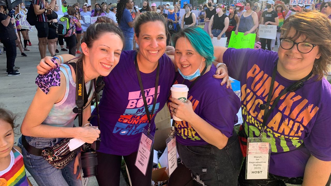 Hundreds take part in reproductive rights rally in Tampa