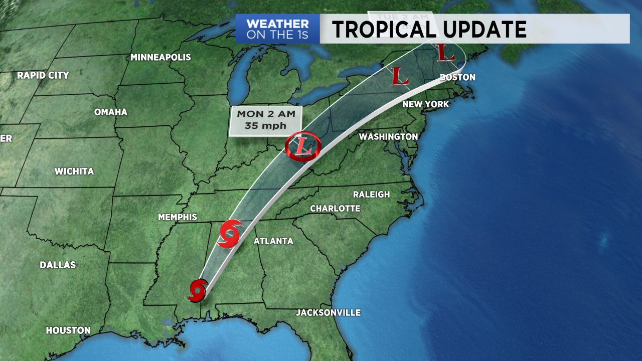 Nate to bring widespread rainfall and gusty winds to Western North Carolina