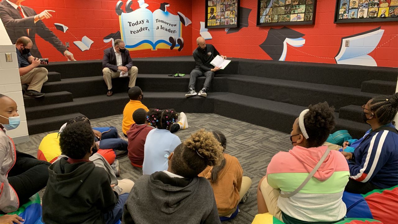 Byck Elementary gets a Coach Mack's Corner in its library