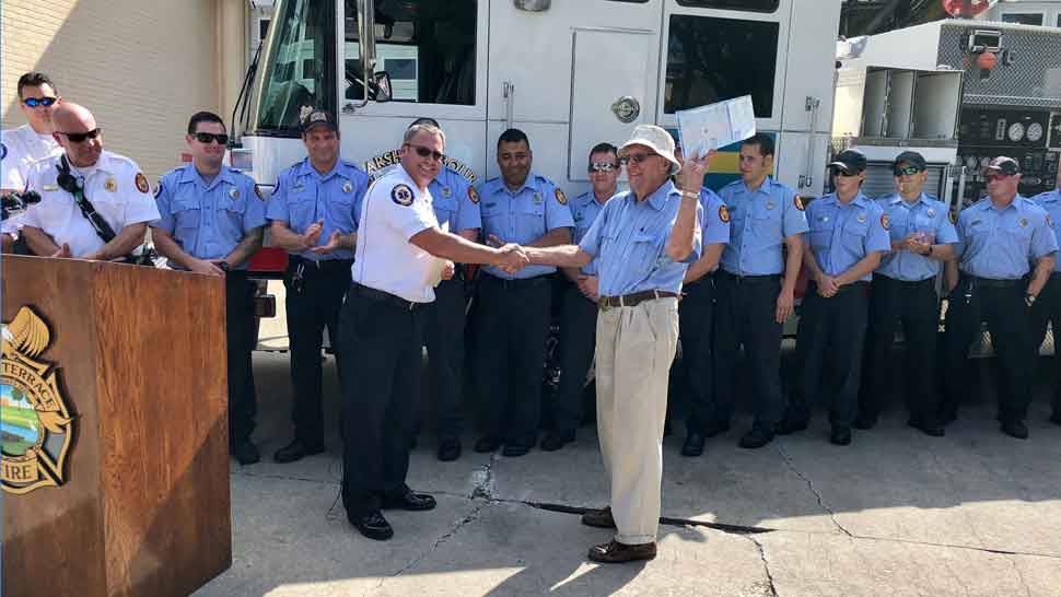 Temple Terrace Donates Fire Engine To Bahamas Relief