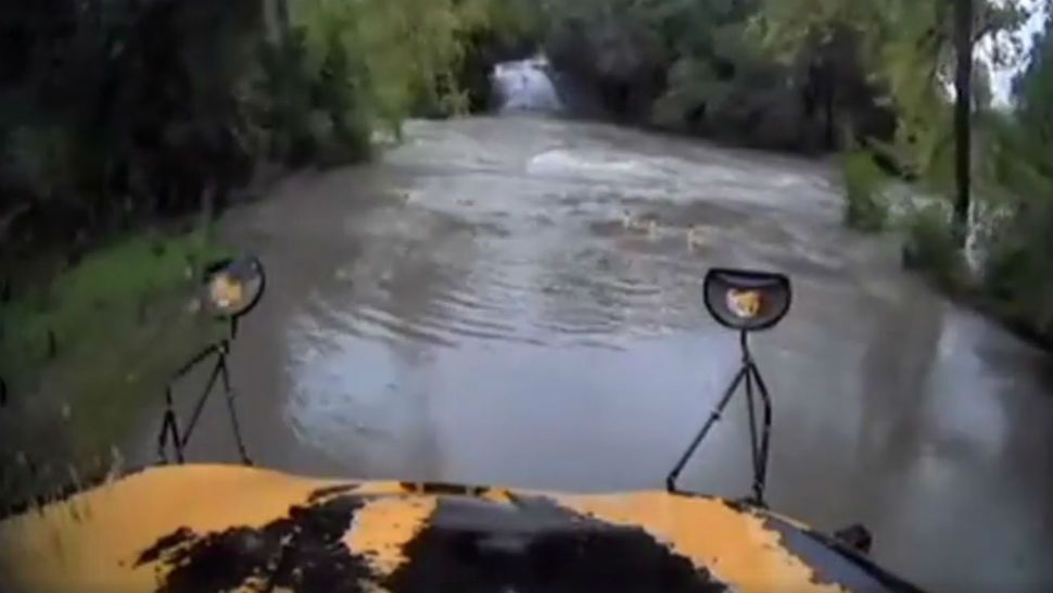 Video Released of Bus Driving Through Low Water Crossing
