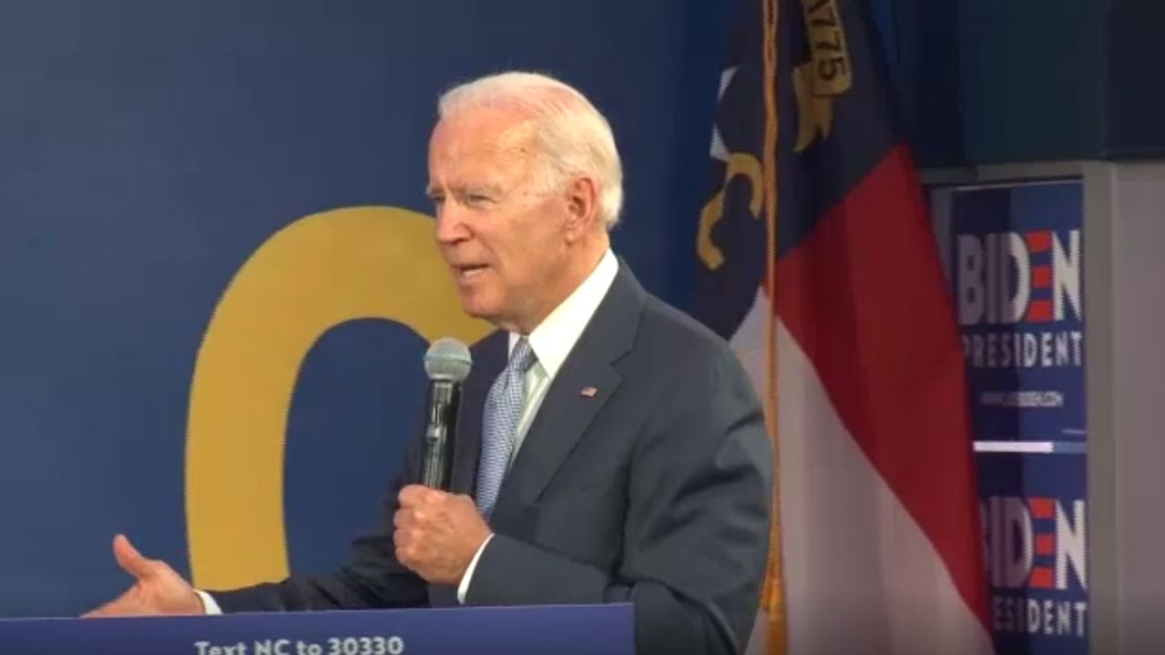Joe Biden Holds Campaign Event in Durham